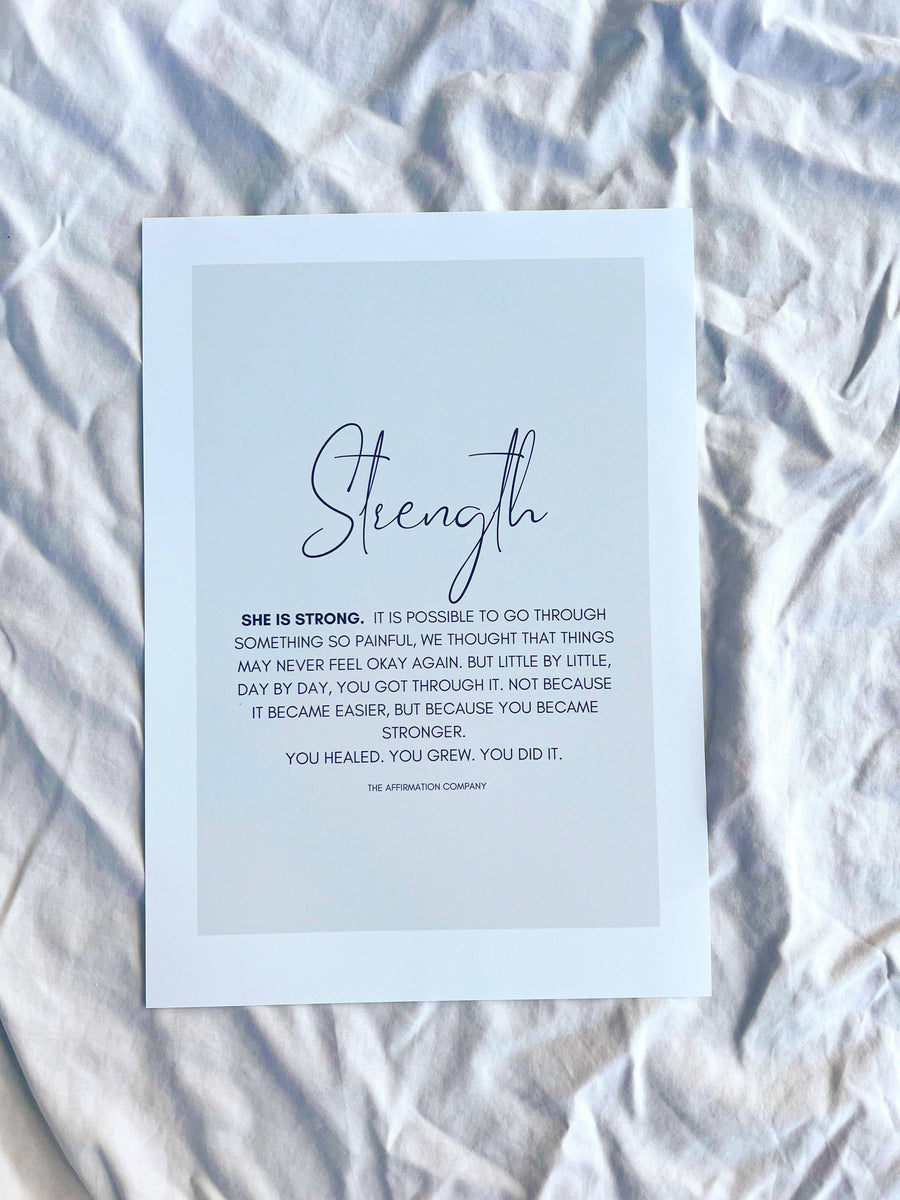 Strength Print – Growing Fond